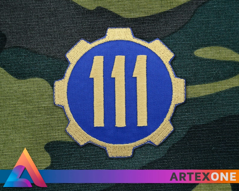 Fallout 76 and 111 Emblem Logo Gear Iron-on Embroidered Patch | Etsy