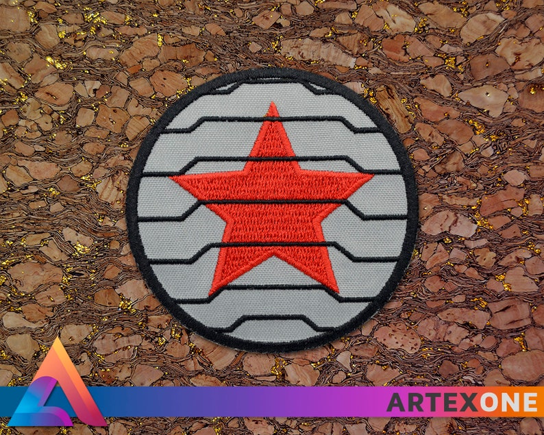 Winter Solider, Bucky Barnes, Arm Emblem Iron-on Embroidered Patch ...