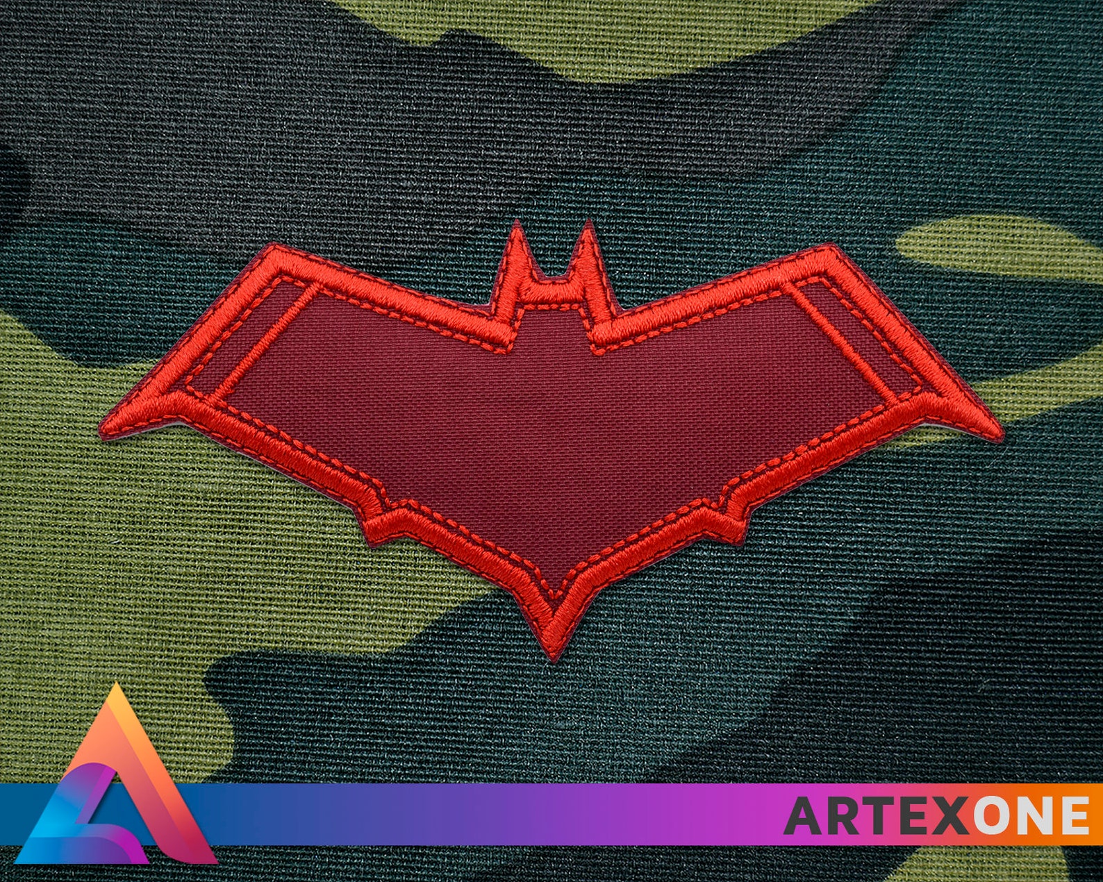 Red Bat Chest Batarang Emblem Logo Iron-on Embroidered Patch - Etsy