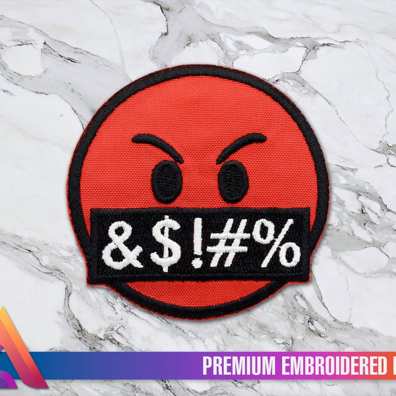 Angry Emoji Patch - Etsy