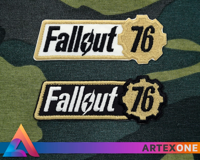 Fallout 76 Emblem Logo Iron-On Embroidered Patch Custom | Etsy