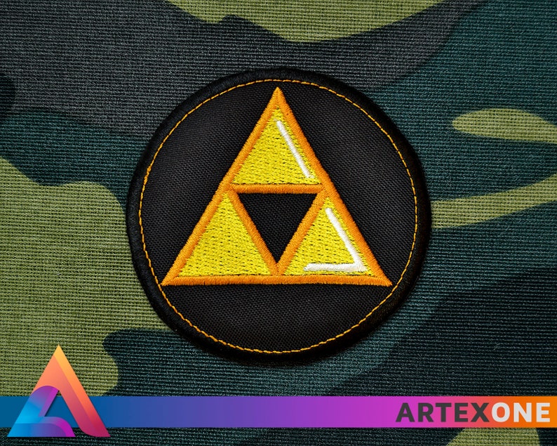 The Legend of Zelda Triforce Emblem Iron-on Embroidered Patch, Patches ...