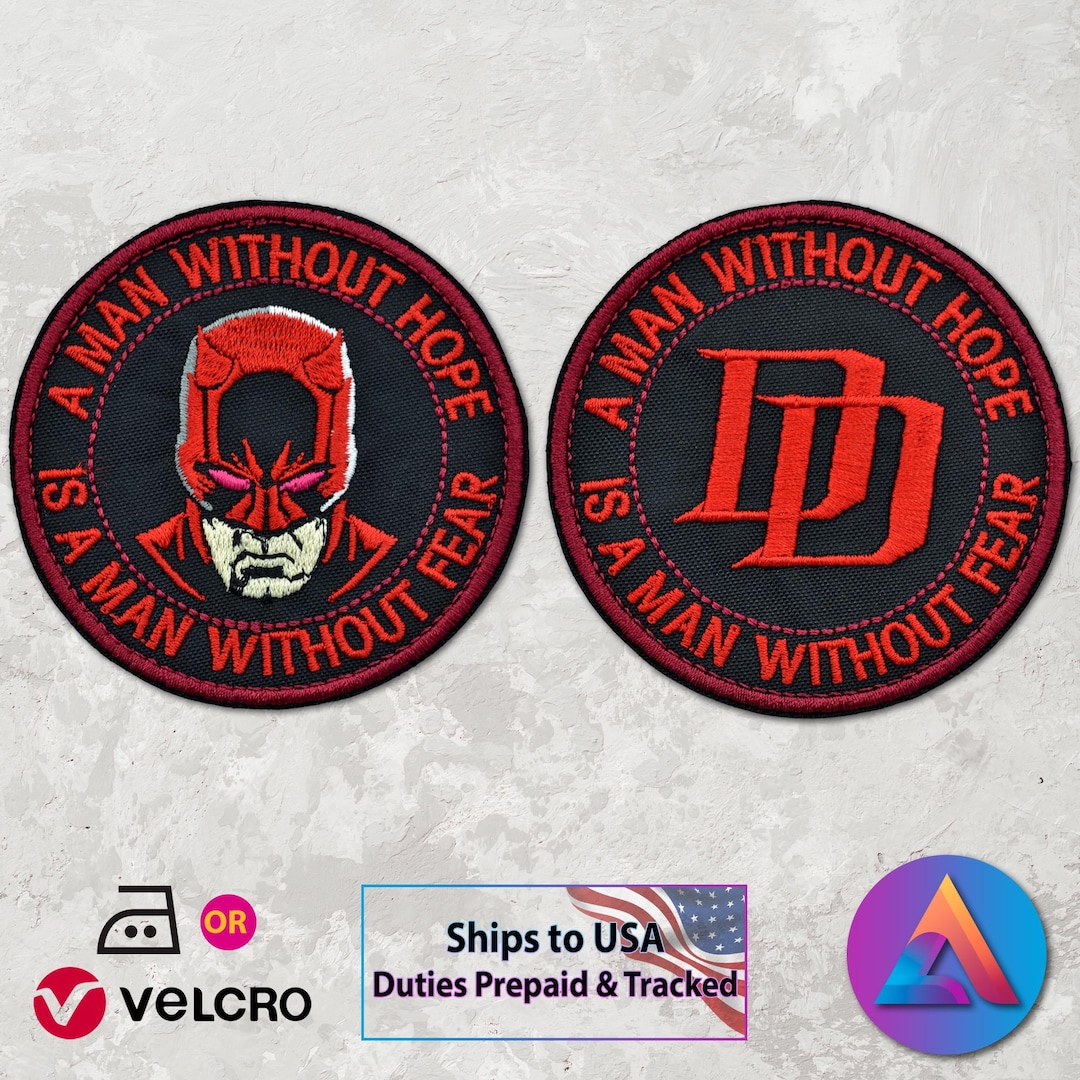 Custom Daredevil Quote Embroidered Patch "a Man Without Hope is a Man ...