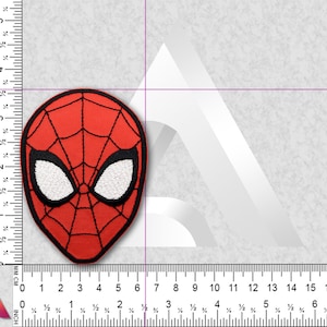 Spider-man Head Mask Iron-on Embroidered Patch, Patches, Pins, Vinyl ...