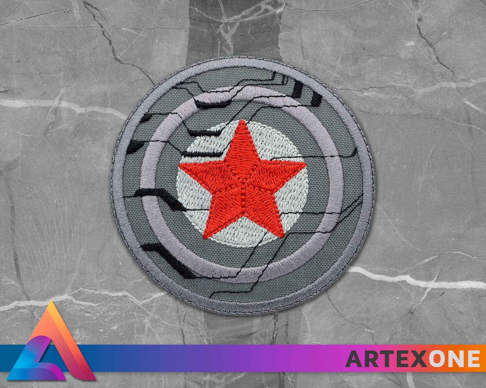 Winter Solider Bucky Barnes Arm Emblem Iron-on Embroidered - Etsy