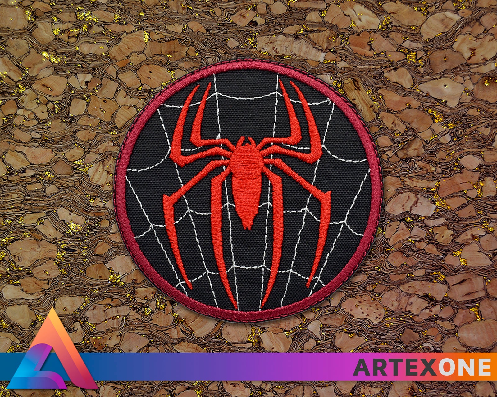 Spider-man Miles Morales Logo Chest Iron-on Embroidered Patch, Custom Patch, Patches, Pins ...