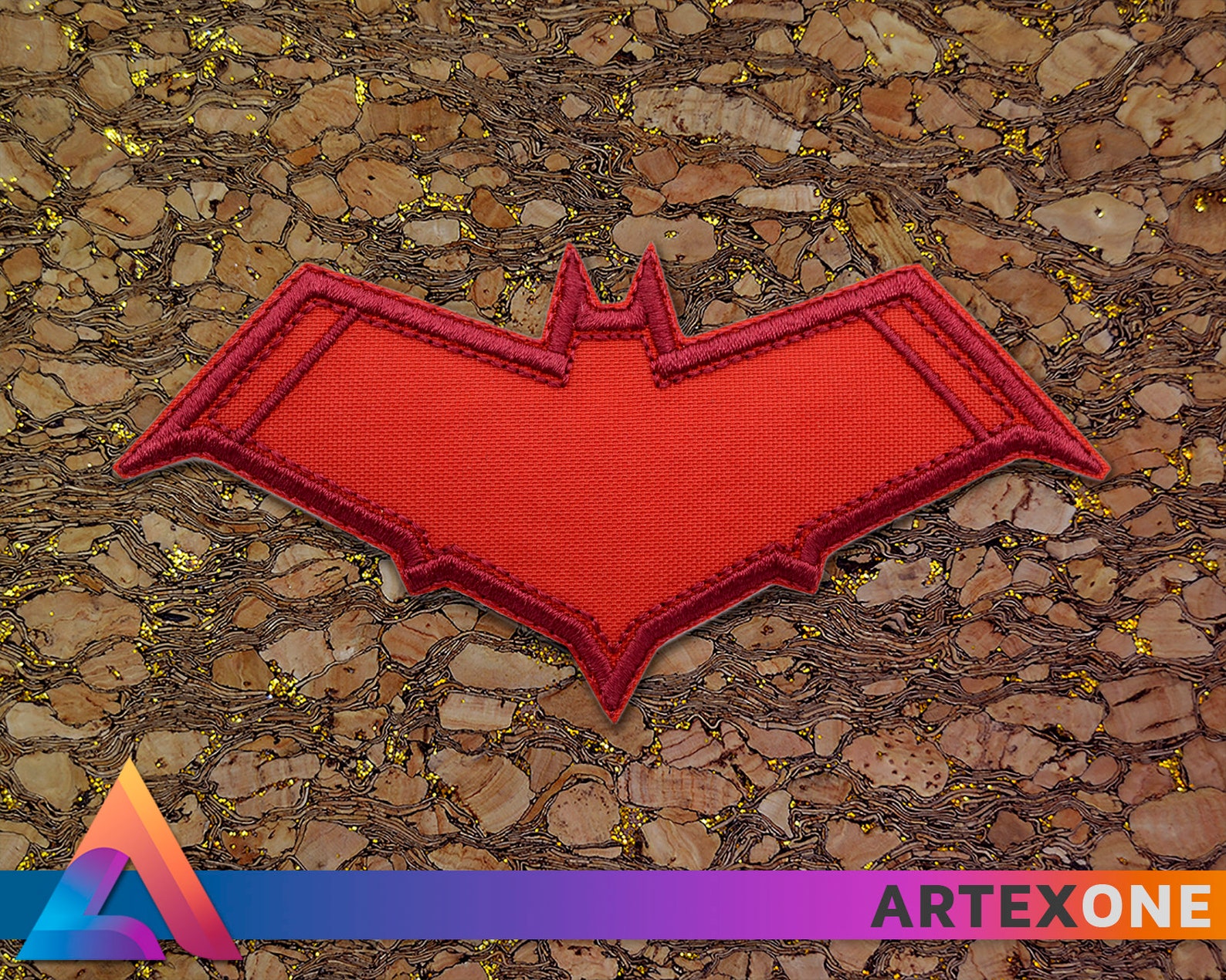 Red Bat Chest Batarang Emblem Logo Iron-on Embroidered Patch - Etsy