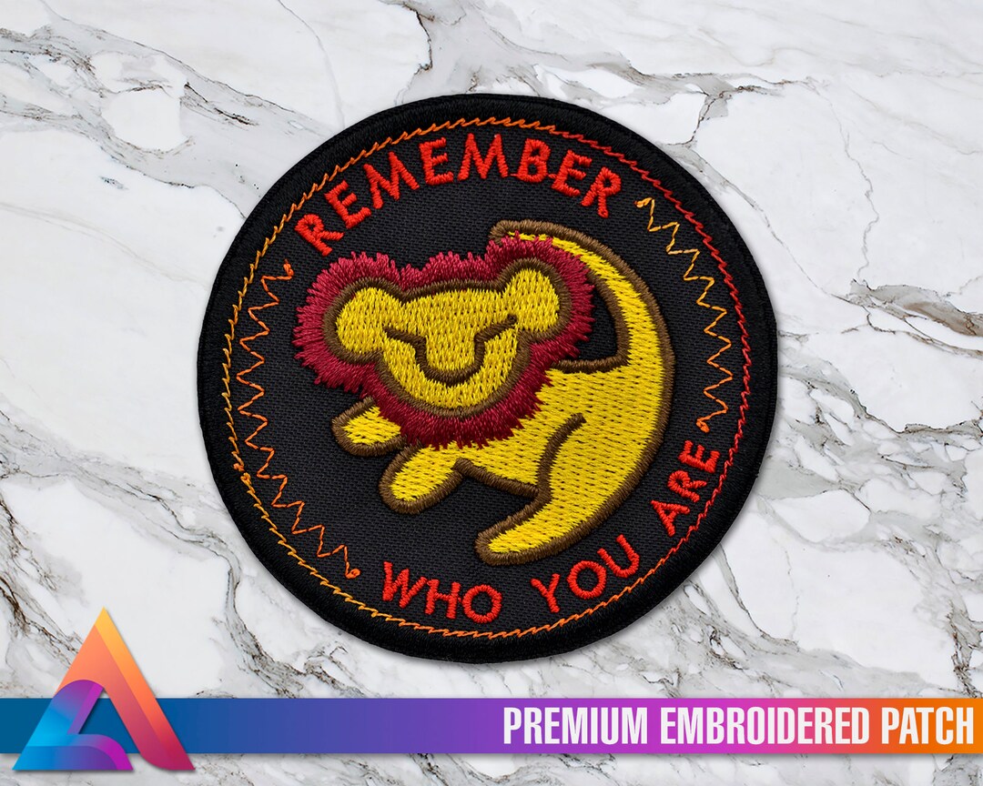 Simba - Remember Who You Are Iron-on Embroidery Patch - Mufasa - Lion King - Etsy