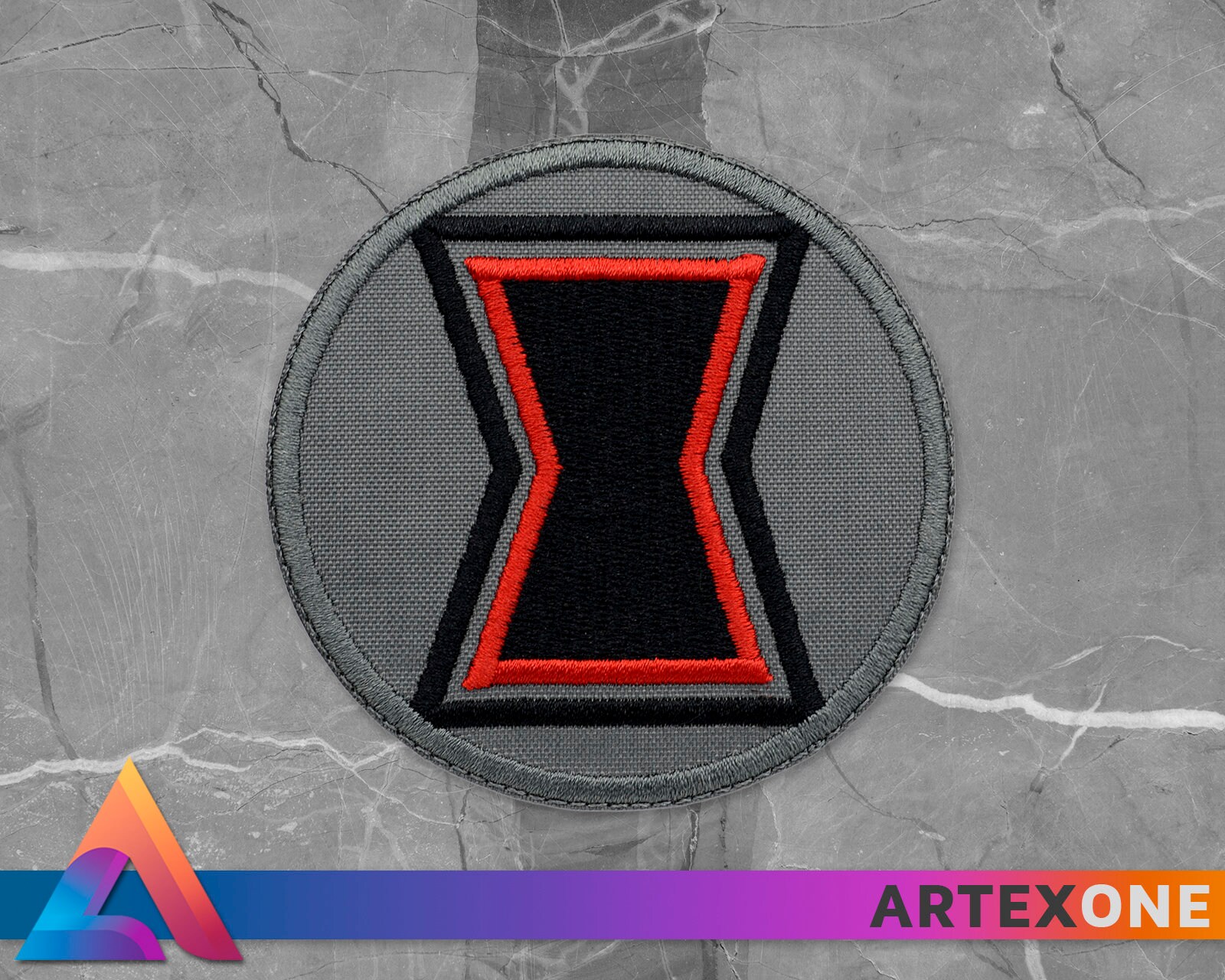 Black Widow Movie Logo Emblem Iron-on Embroidered Patch | Etsy