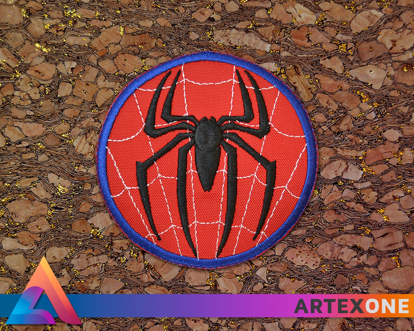 Spider-man Spider Logo Chest Iron-on Embroidered Patch, Custom Patch ...