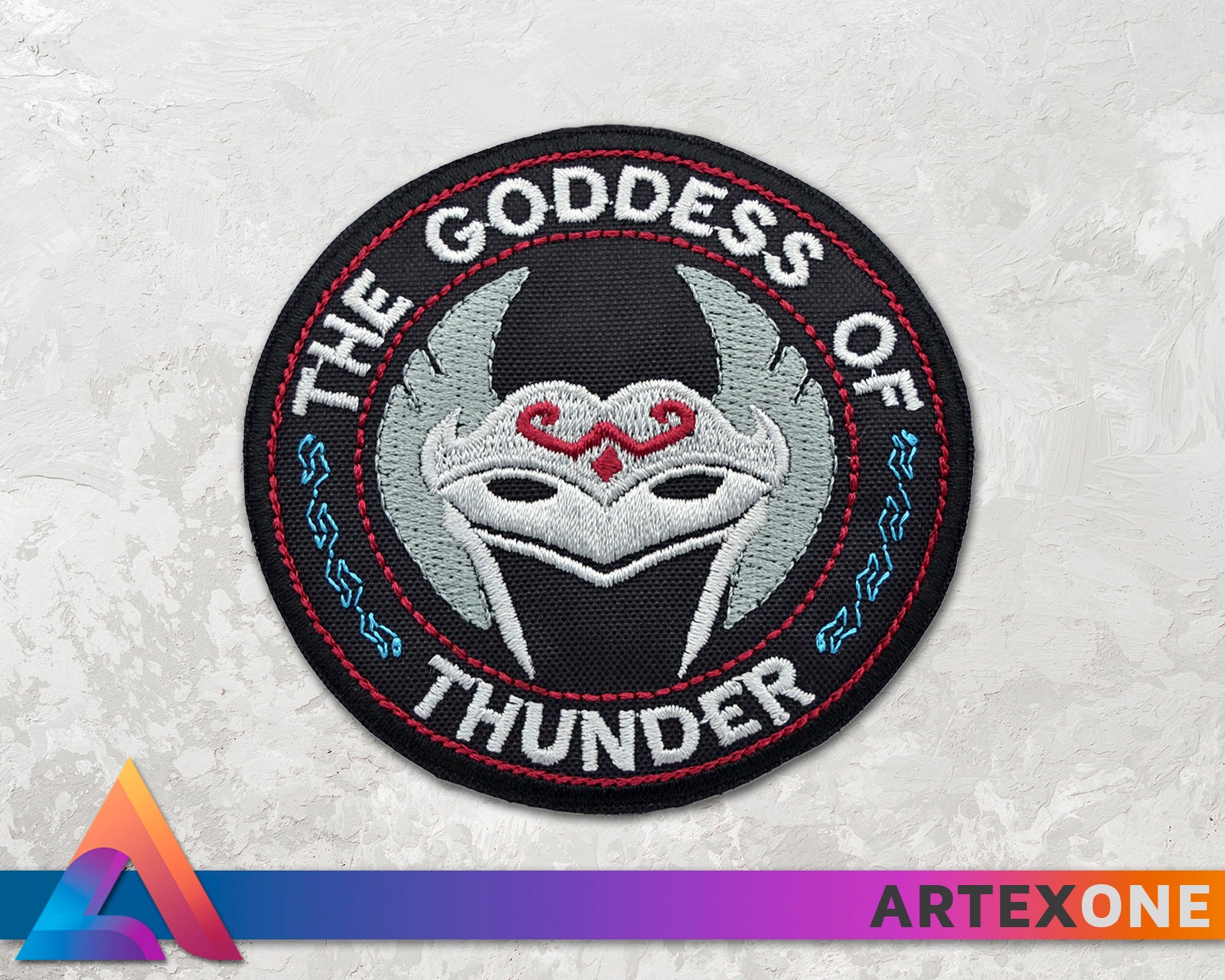 Lady Thor Goddess of Thunder Helmet Embroidered Iron-on Patch - Etsy Canada