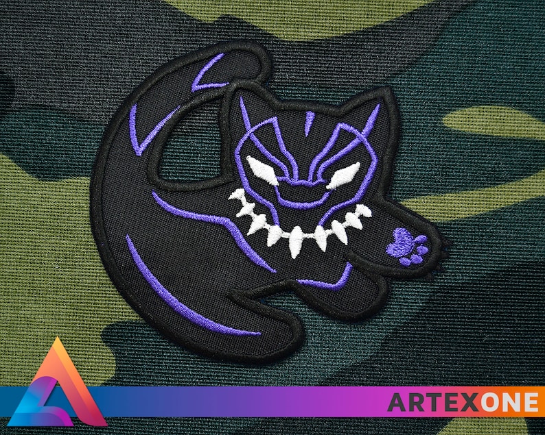 Black Panther Simba Symbol the Lion King Iron-on Embroidered - Etsy ...