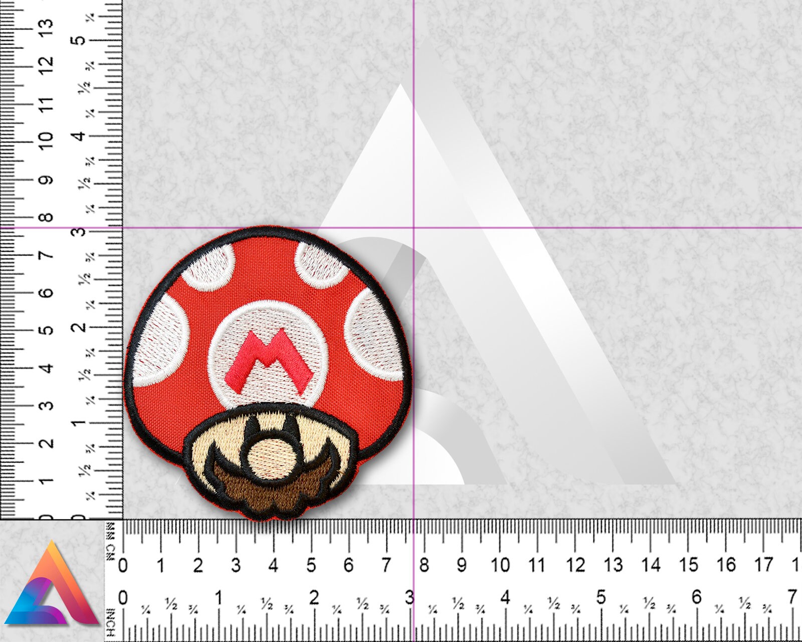 Super Mario Bros Red Mushroom Iron-on Embroidered Patch | Etsy