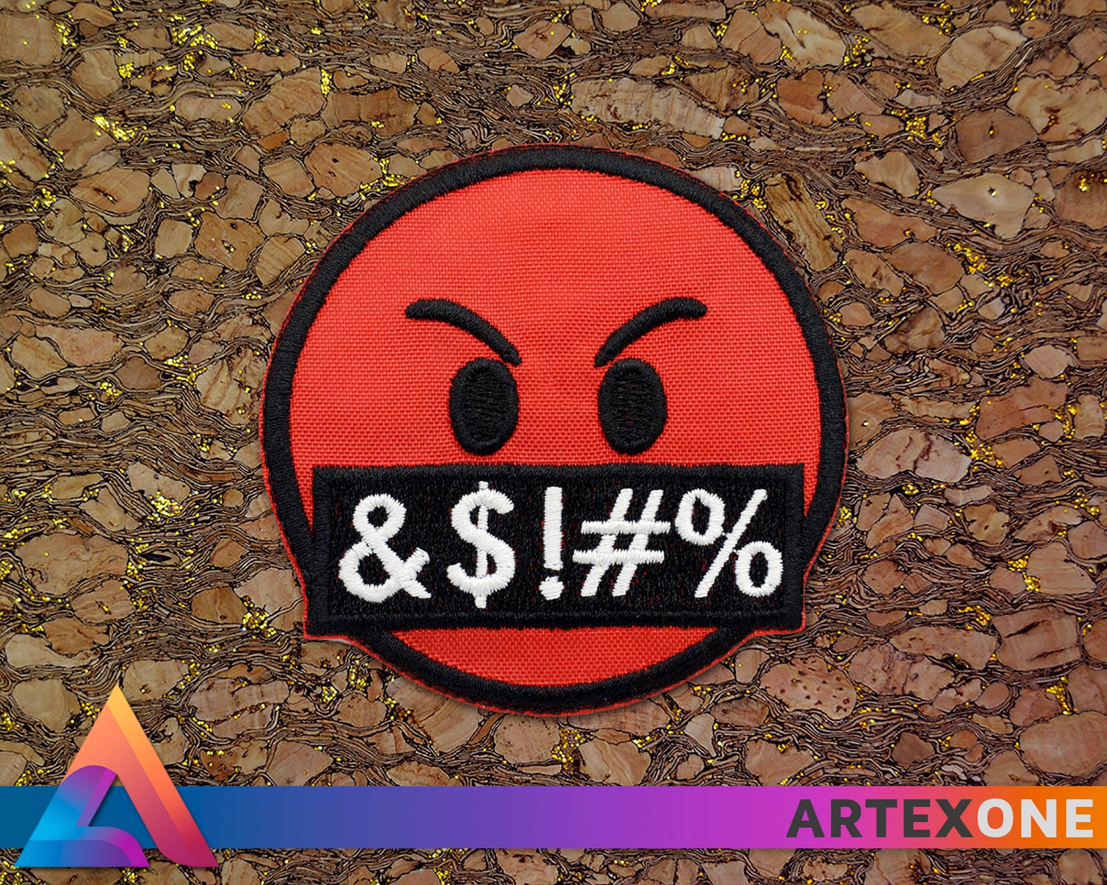 Bad Words, Mad, Angry Emoji Iron-on Embroidered Patch - Etsy