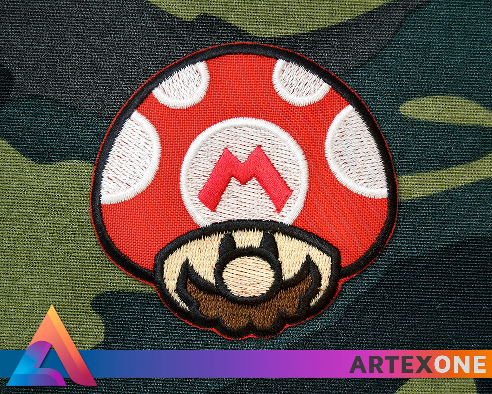 Super Mario Bros Red Mushroom Iron-on Embroidered Patch | Etsy