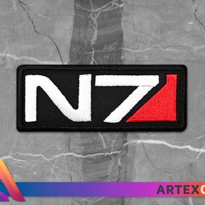 Mass Effect N7 Armor Emblem Commander Shepard Iron-on Embroidered Patch ...