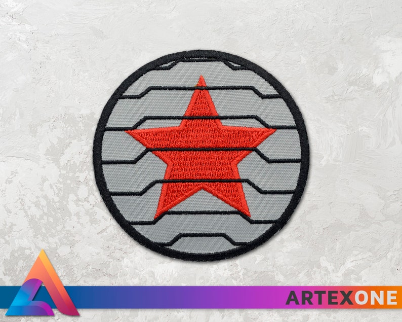 Winter Solider, Bucky Barnes, Arm Emblem Iron-on Embroidered Patch ...