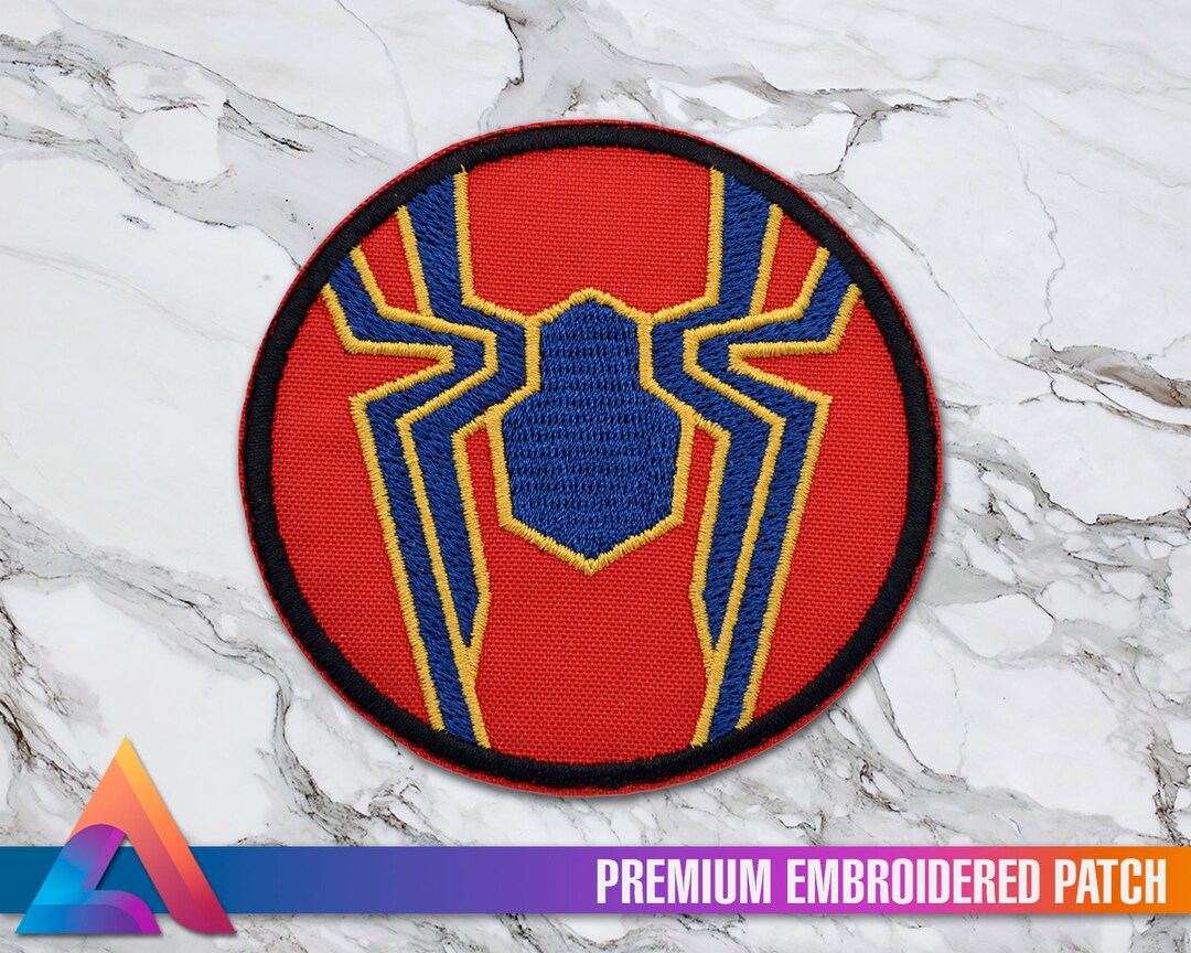 Spider-man Iron Suit Emblem Embroidered Patch, Iron- On, Patches, Pins ...