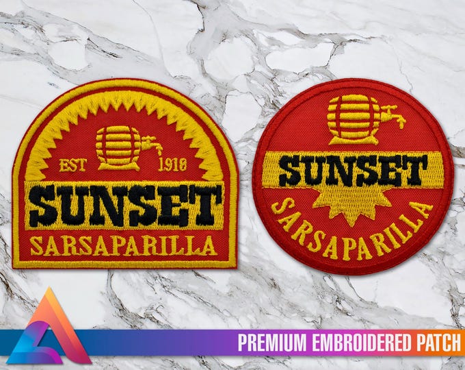 Fallout Sunset Sarsaparilla Emblem Iron-on Embroidered Patch, Custom Patch, Embroidered Patches ...
