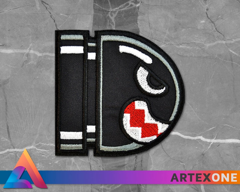 Big Bullet Bill Super Mario World Iron-on Embroidered Patch, Patches ...