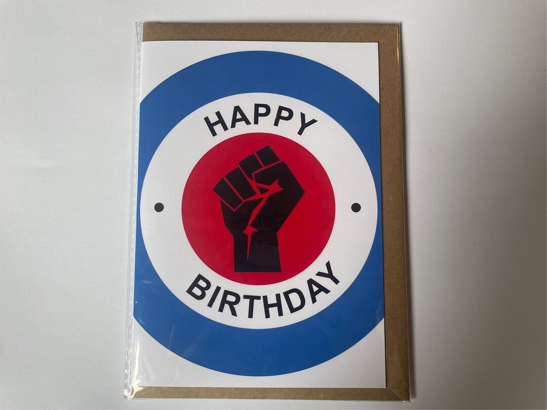 Northern Soul Bullseye Happy Birthday Card - Etsy