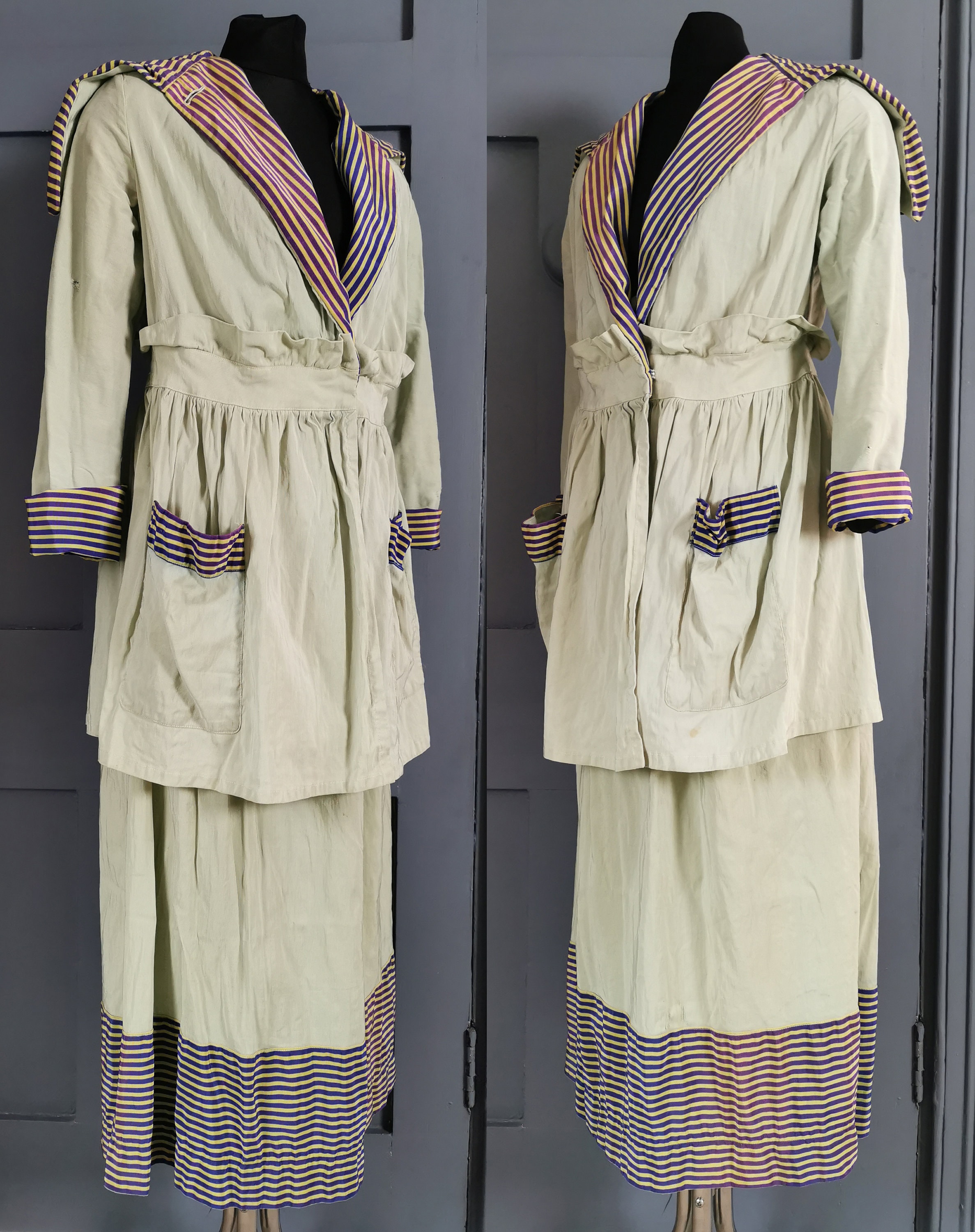 RARE Antique Chanel Style 1910s / WW1 Era Silk Sport Suit / Tennis ...