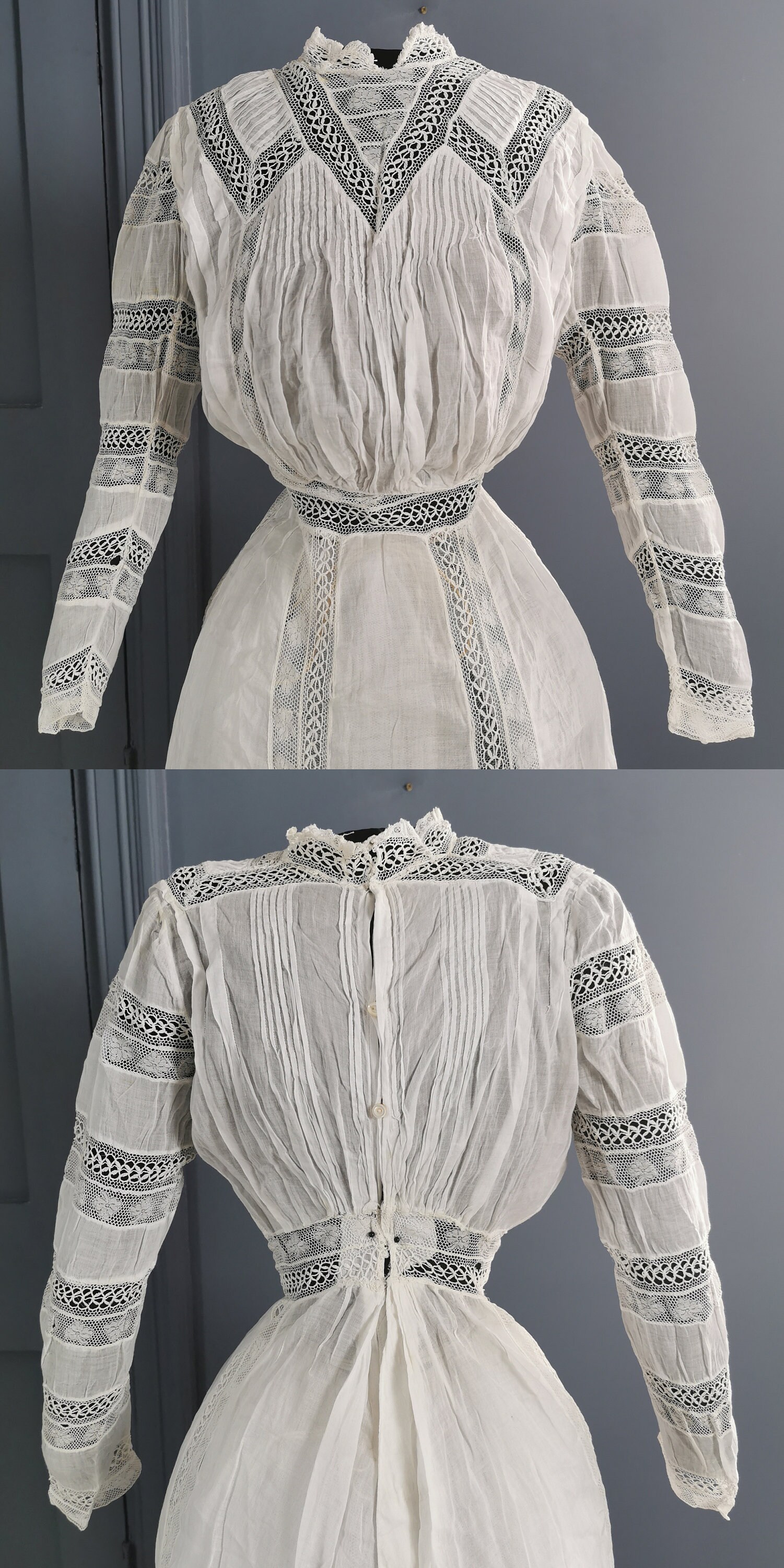 Elegant Antique Late Edwardian / Early 1900s Summer Dress Elegant Antique Late Edwardian / Early 1900s Summer Dress