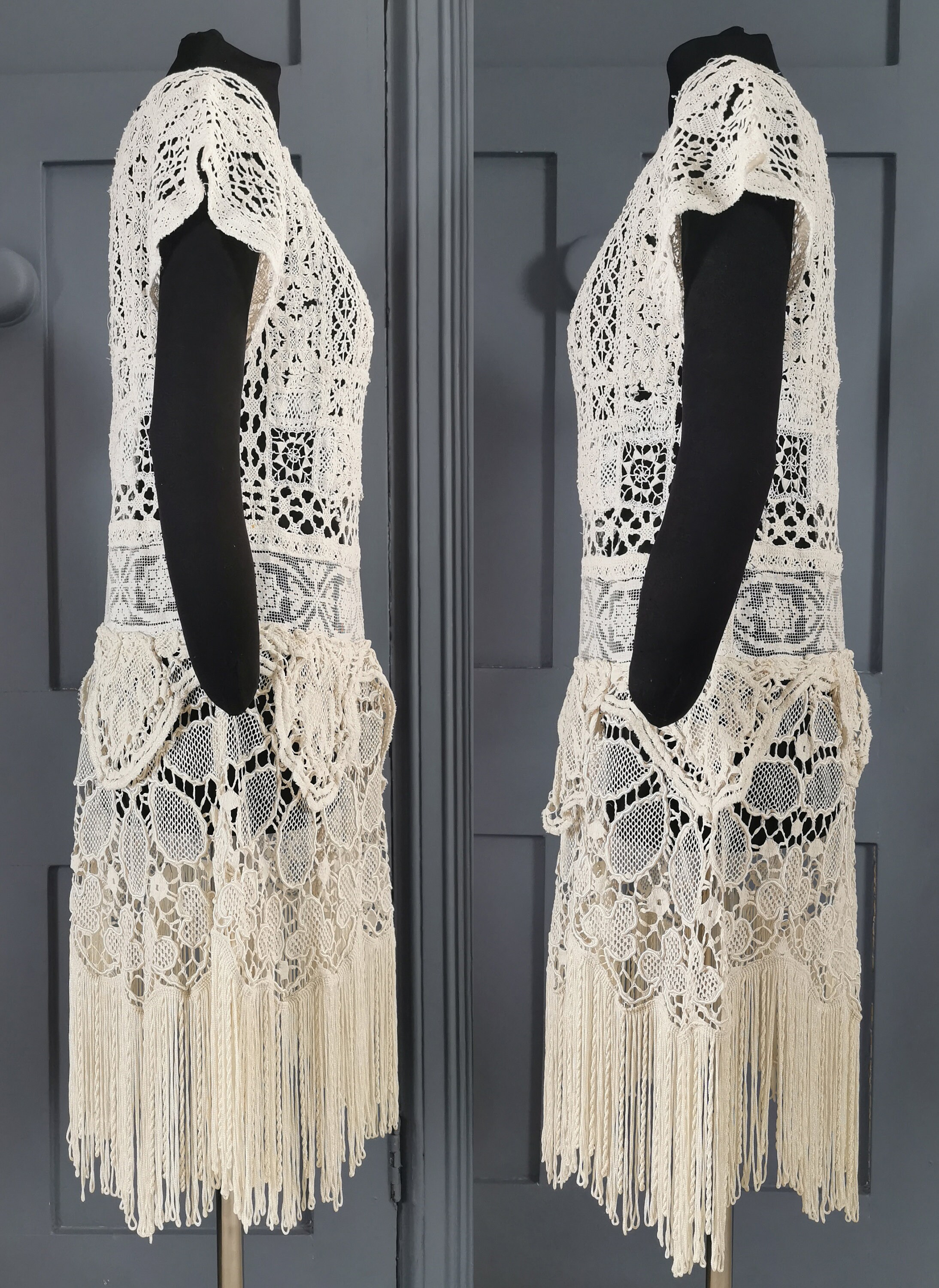 Fab Antique / Vintage 1920s Lace Flapper Dress - Etsy