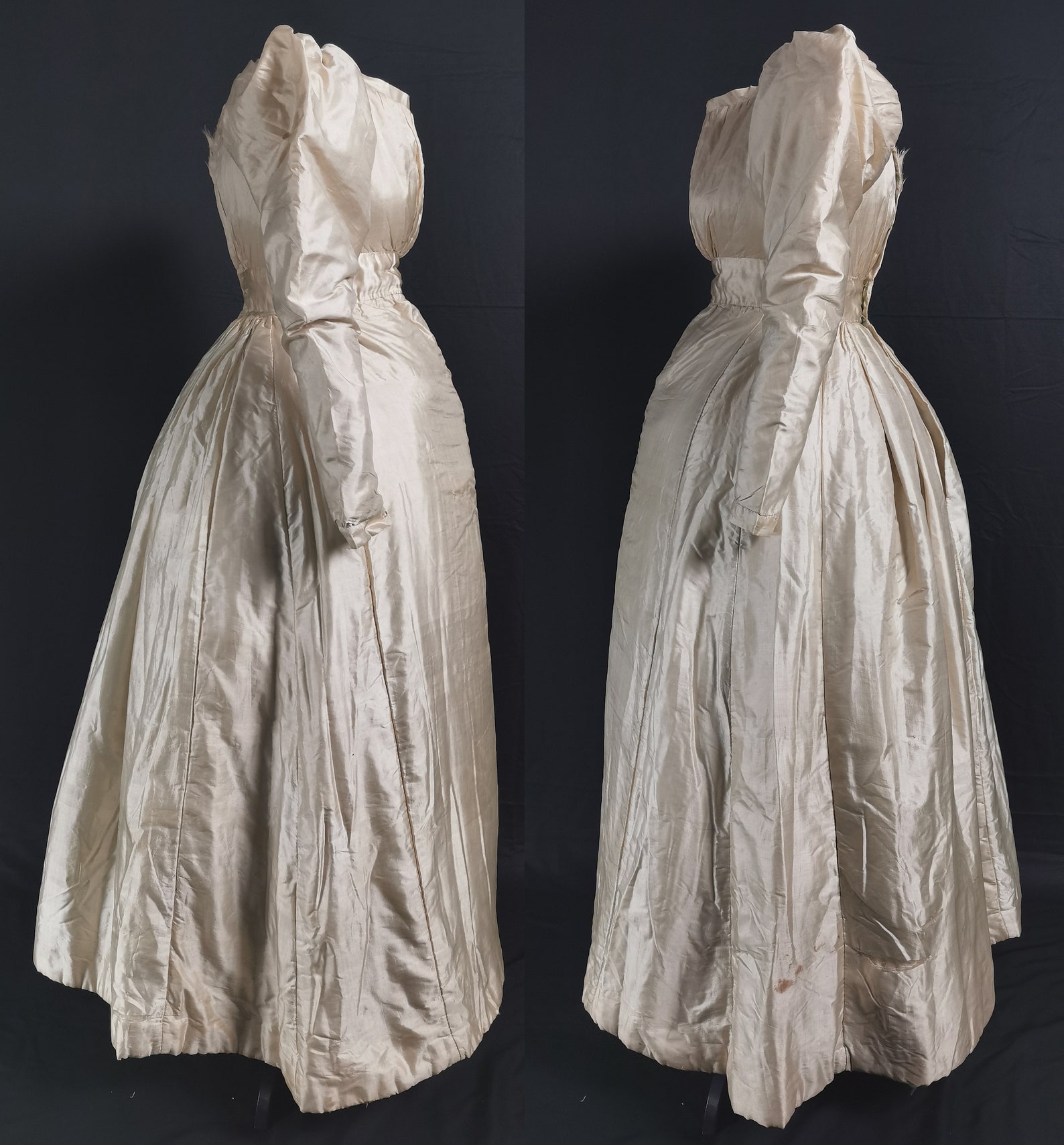 RARE Georgian / Regency Era Antique 1820s Quilted Silk Formal - Etsy