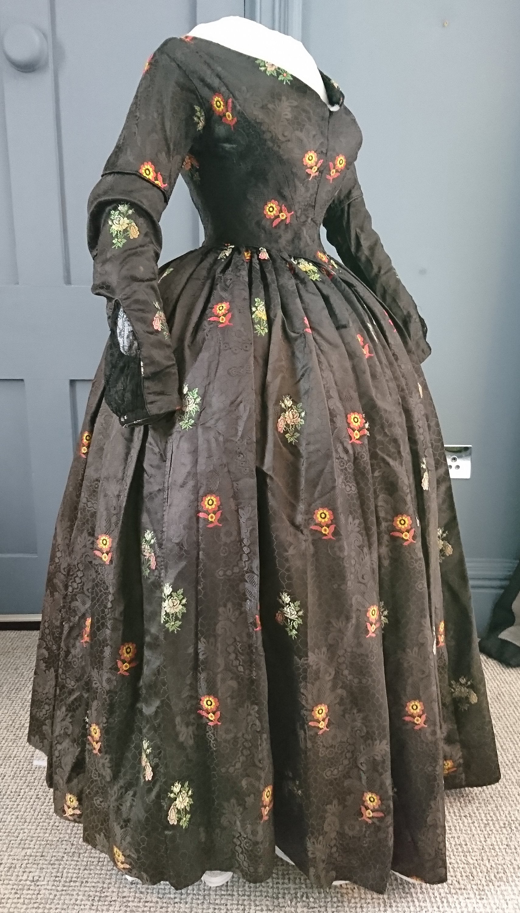 Victorian Era Brocade Dress