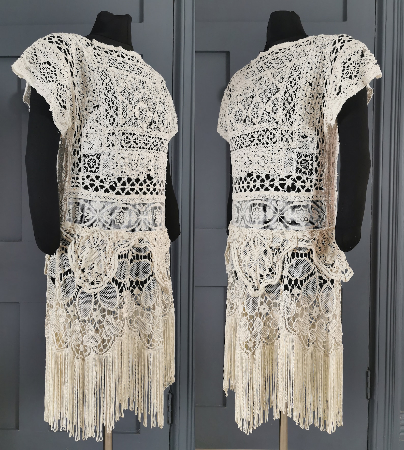 Fab Antique / Vintage 1920s Lace Flapper Dress - Etsy