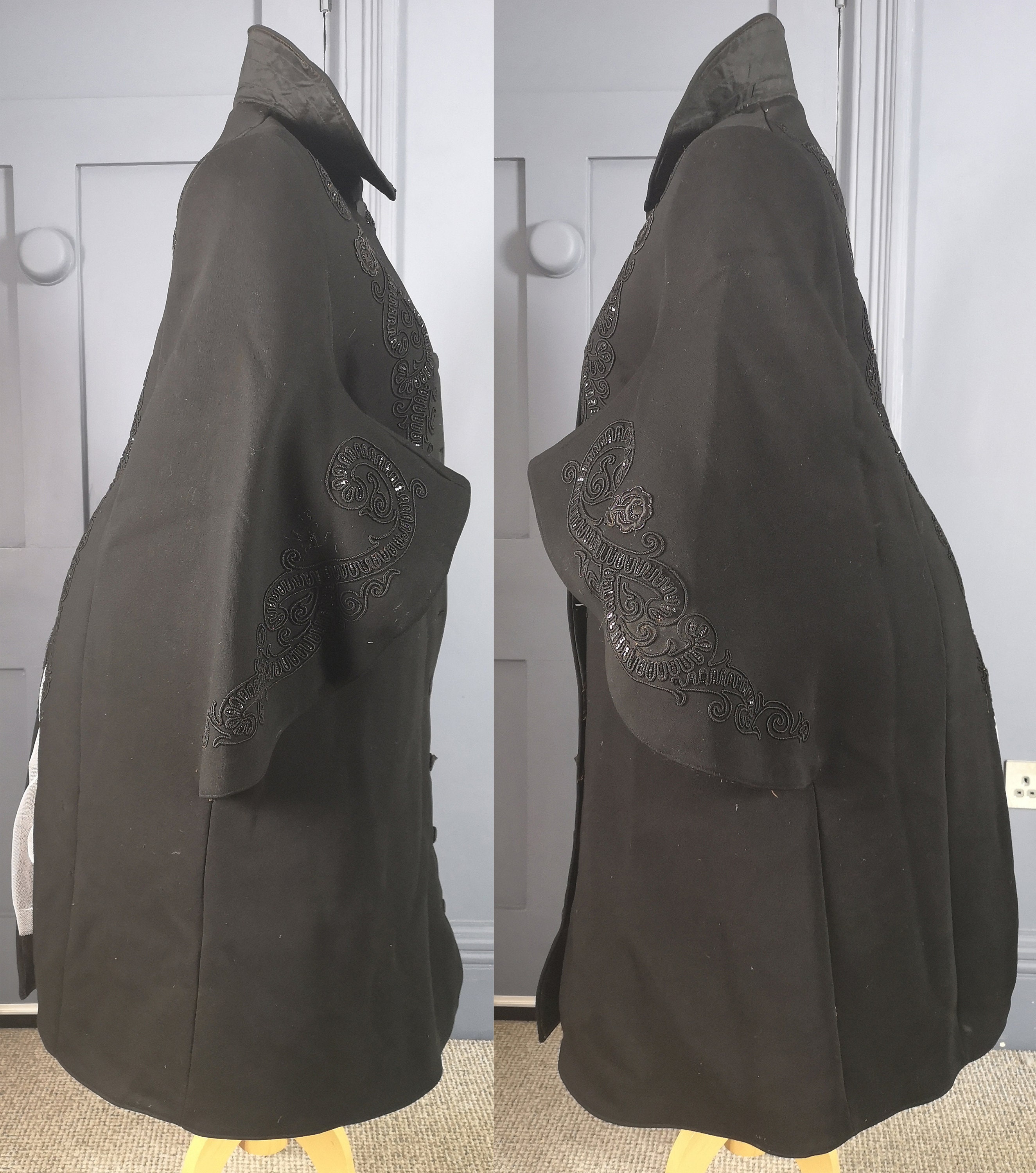 Rare 1870s / 1880s Natural Form Era Bustle Mourning Coat - Etsy