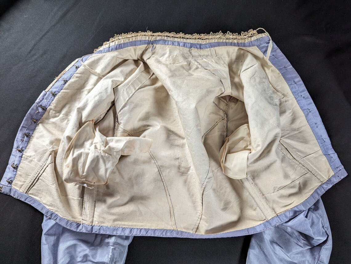 Stunning Victorian Antique Fashion 1860s Four Piece Lilac Silk ...