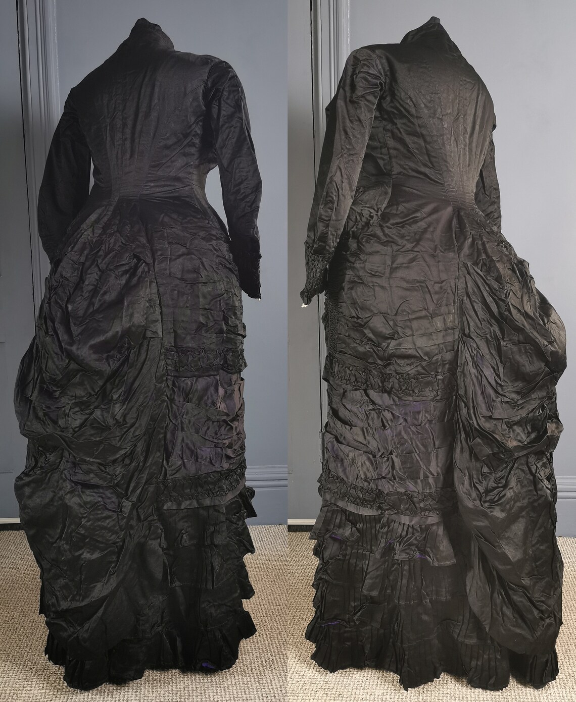 Gothic Victorian Antique Early 1880s Natural Form Bustle - Etsy