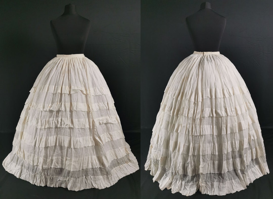 Victorian Antique 1850s / 1860s Crinoline Domed Petticoat - Etsy