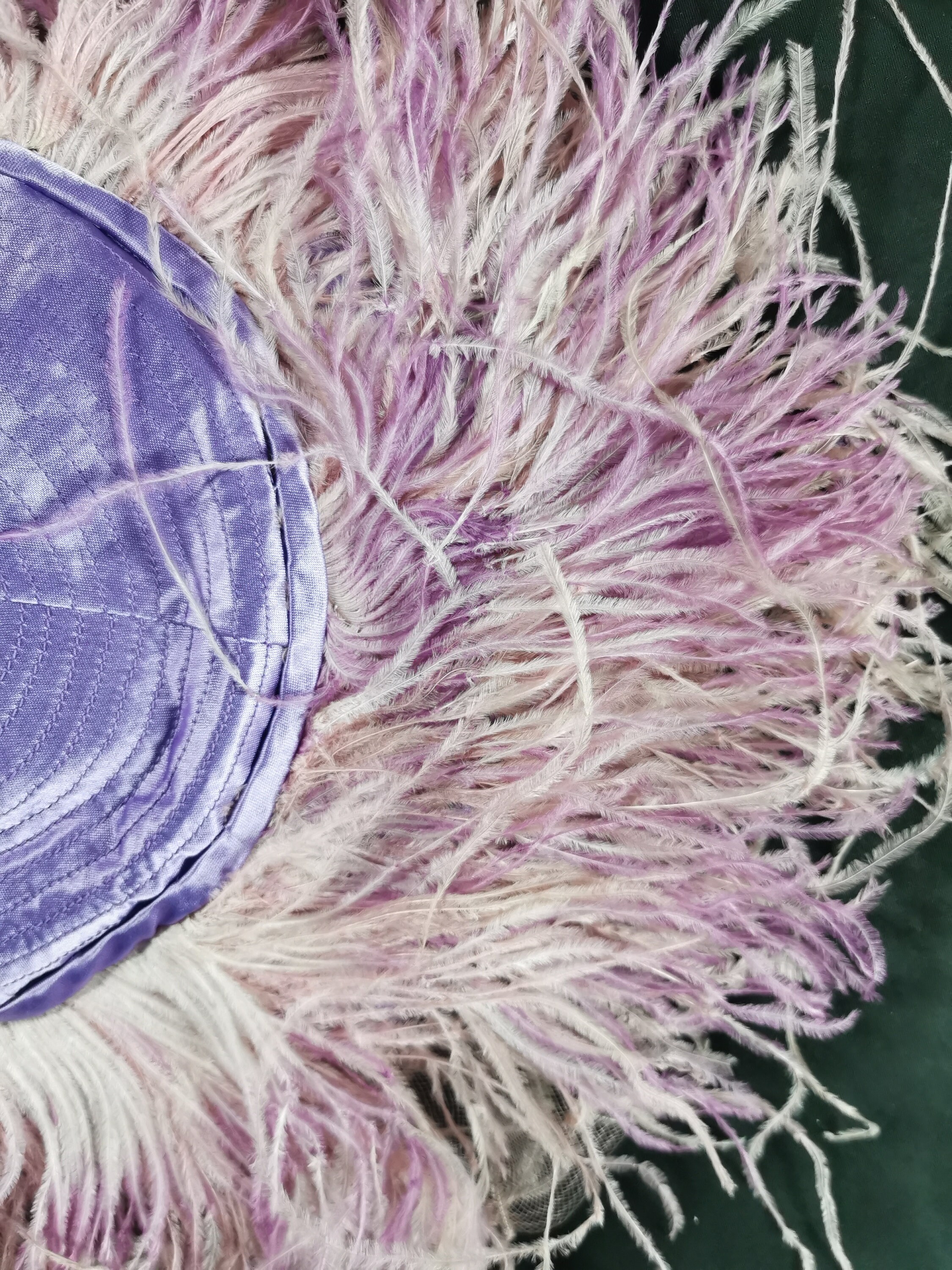 Fabulous Vintage 1930s / 1940s Dyed Ostrich Feather Hat - Etsy