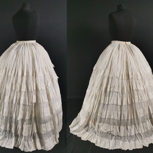 Victorian Antique 1850s / 1860s Crinoline Domed Petticoat - Etsy