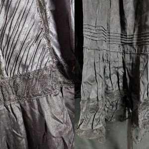 Edwardian / Post Edwardian Antique Fashion Underwear Black Silk ...