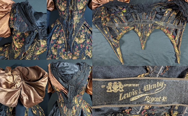 Magnificent Victorian Antique Fashion 1890s Evening / Court ? Dress by ...