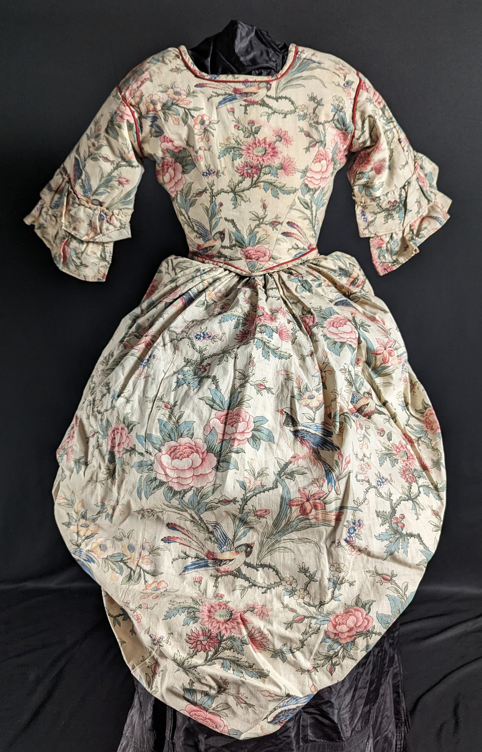 Victorian Antique Fashion 1870s Childs 18th Century Style Printed ...