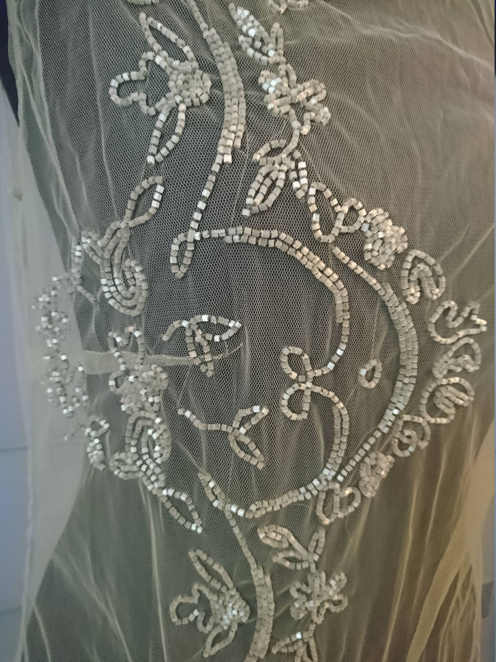 1920s Asymmetric Beaded Net Flapper Dress - True Vintage Fashion - Etsy