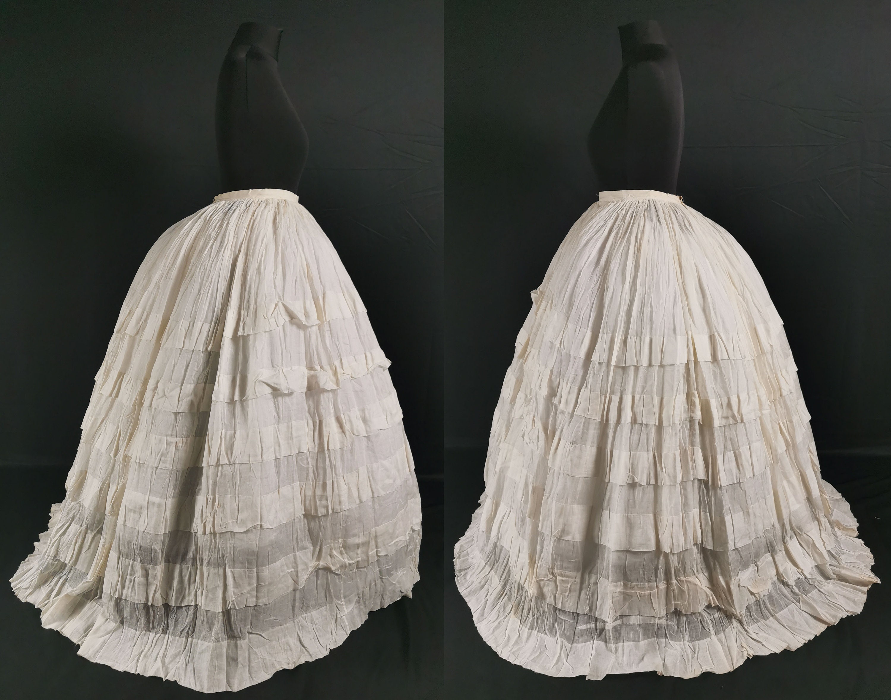Victorian Antique 1850s / 1860s Crinoline Domed Petticoat - Etsy