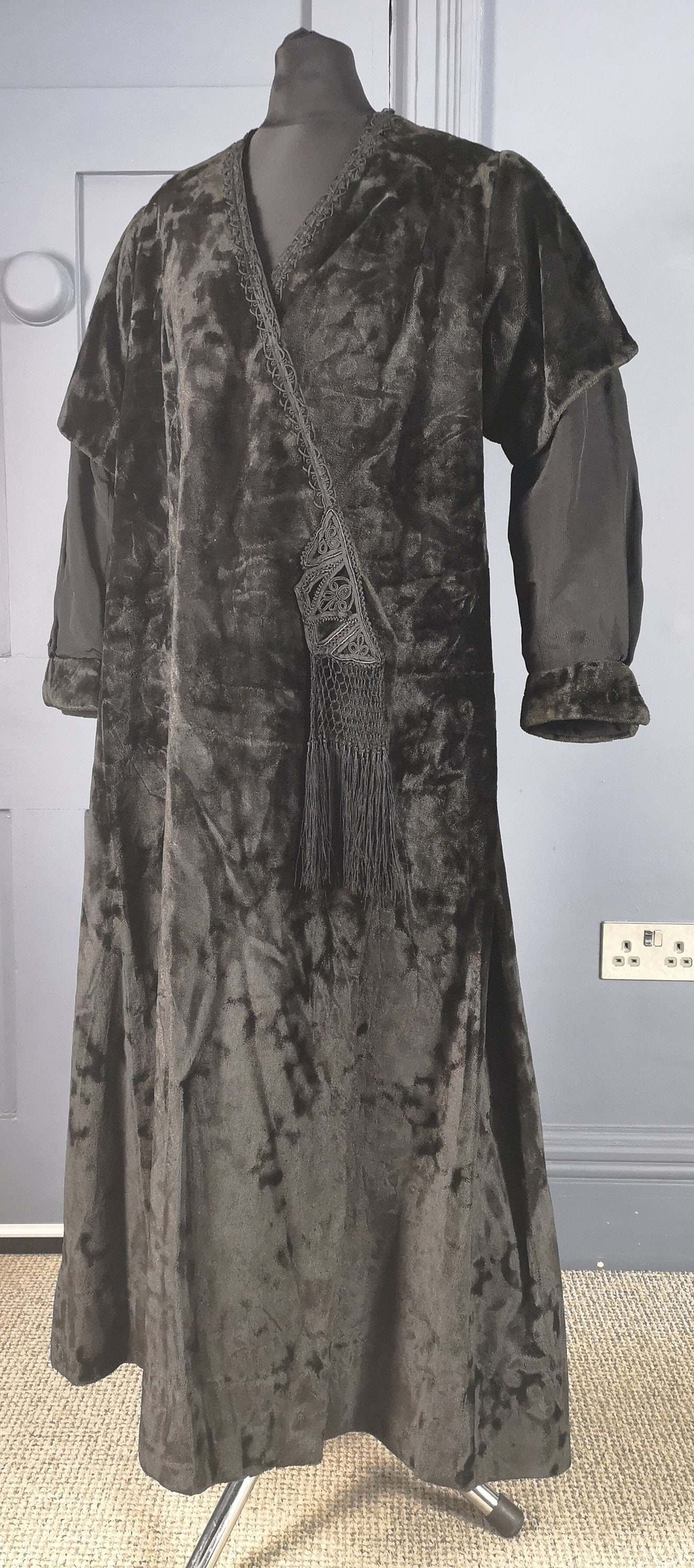 Stylish Antique Edwardian 1900s / 1910s Velvet Mourning Coat - Etsy