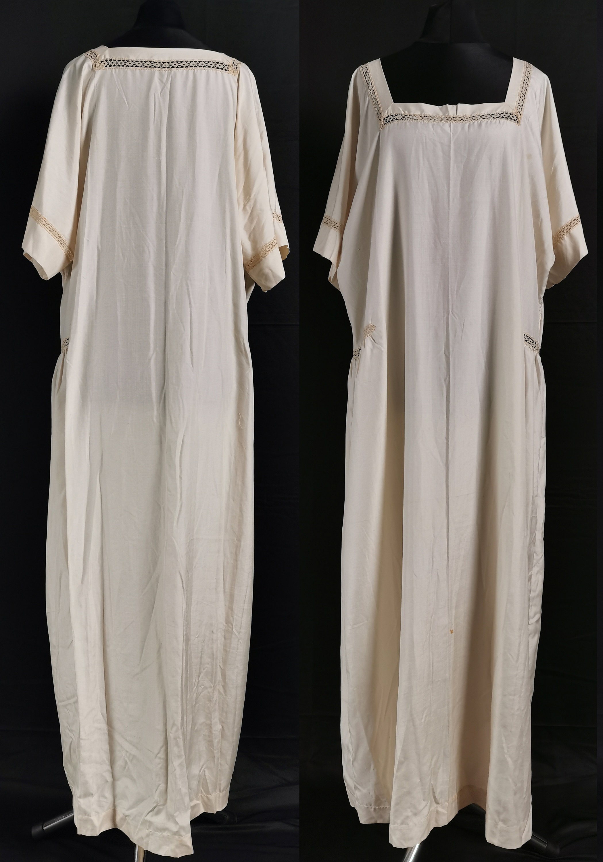 Antique 1910s / 1920s Silk Negligee / Nightgown / Summer - Etsy