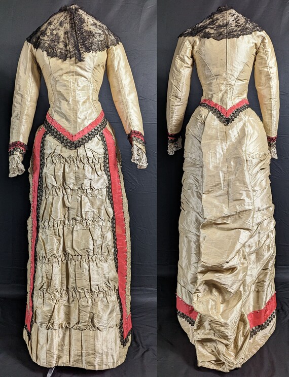 RARE Victorian Antique Fashion Early 1880s Natural Fo… - Gem