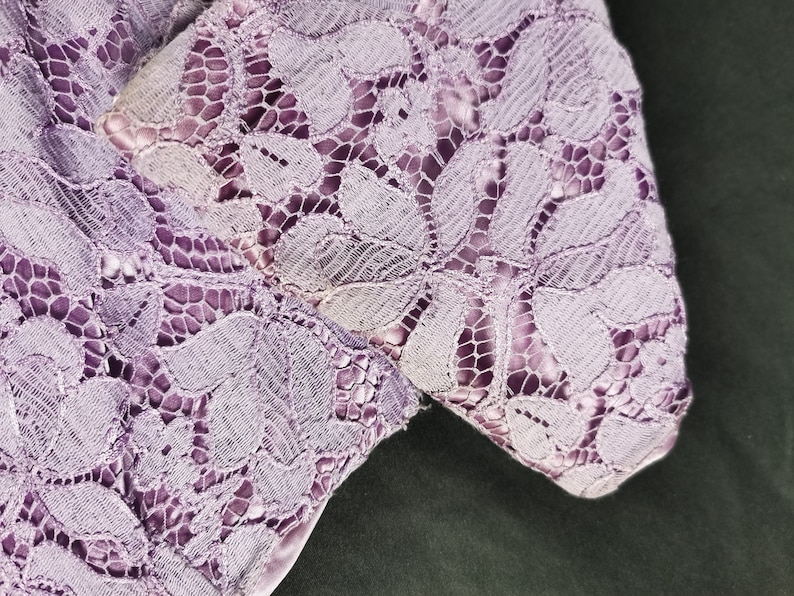 Smart Vintage Fashion 1950s Purple Lace Cocktail Dress - Etsy