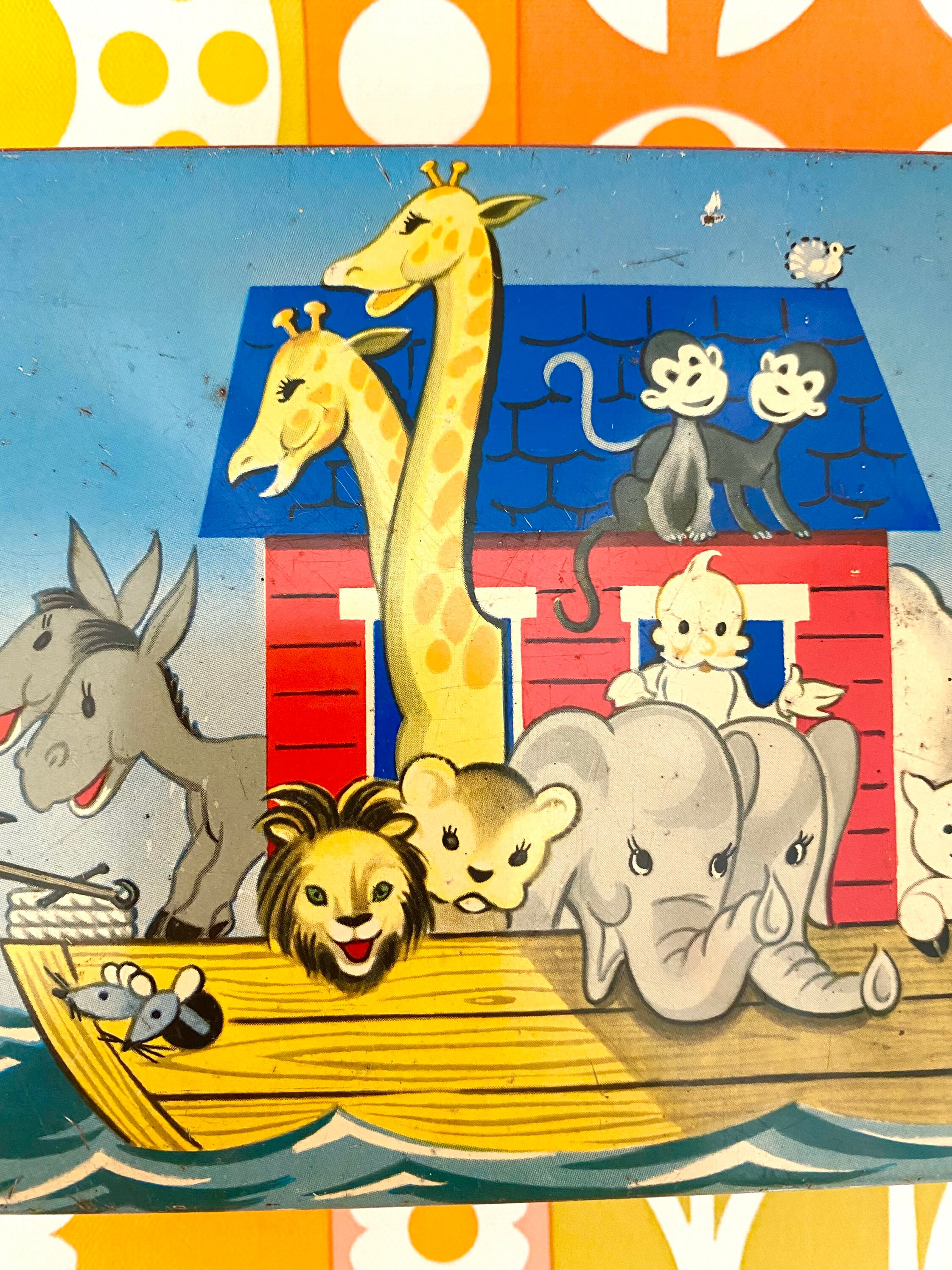 Vintage Tin Edward Sharp & Son 60s 70s Noah's Arc Animals - Etsy