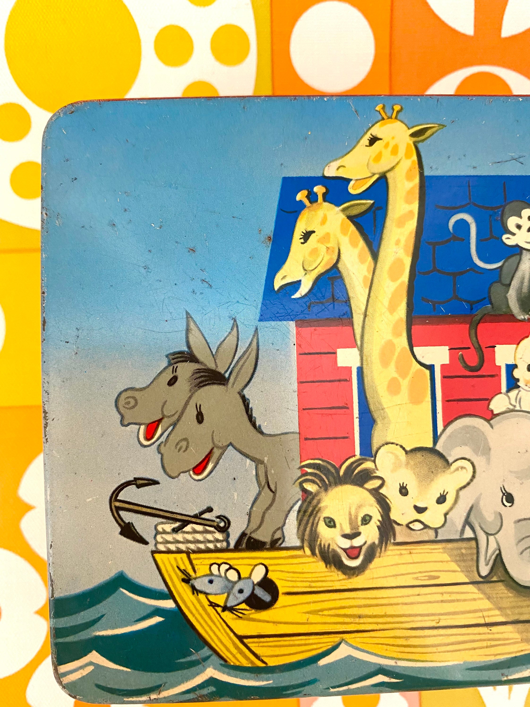 Vintage Tin Edward Sharp & Son 60s 70s Noah's Arc Animals - Etsy