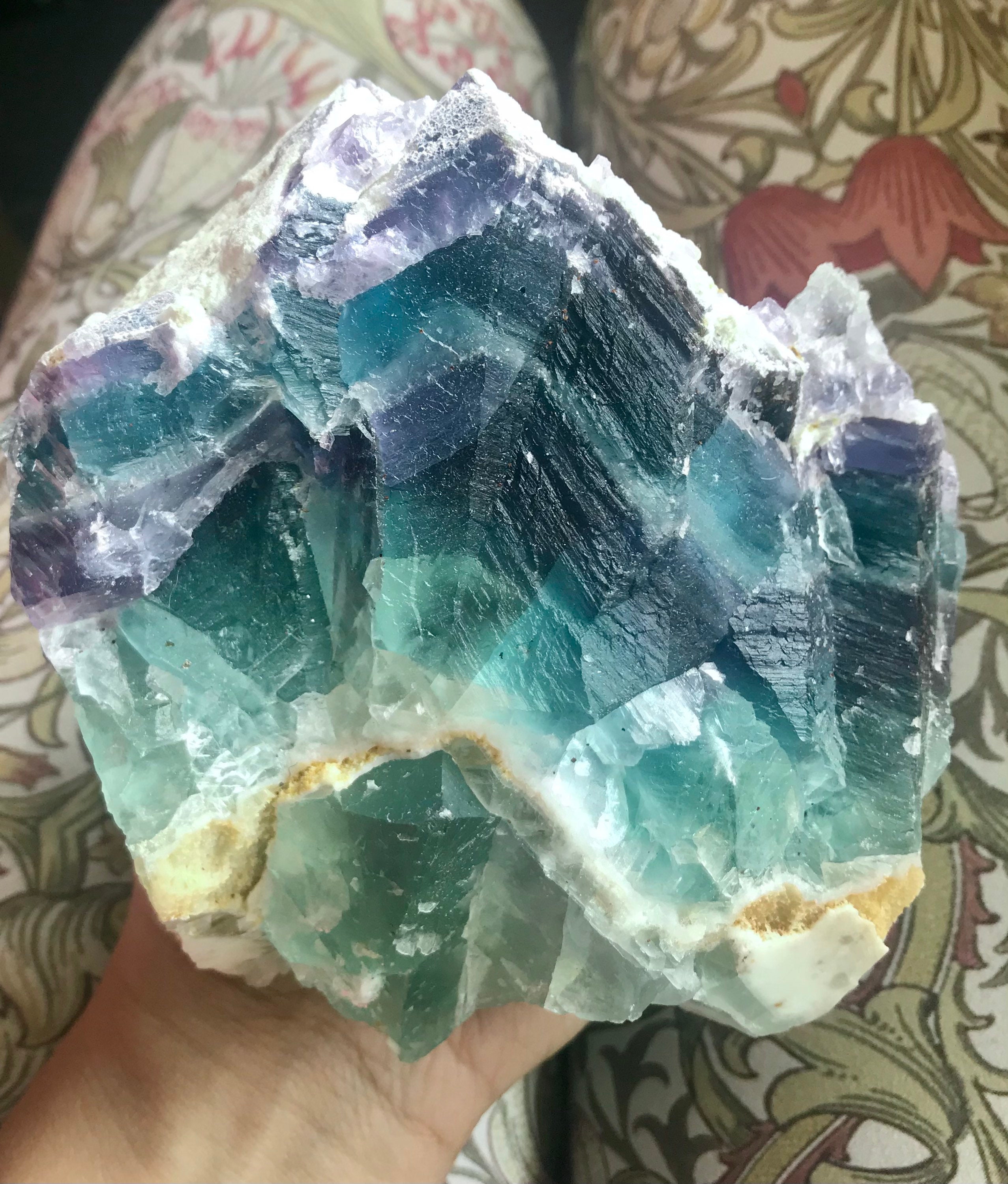 Rainbow Flourite Green/purple/blue Natural Rough Fluorite - Etsy Australia