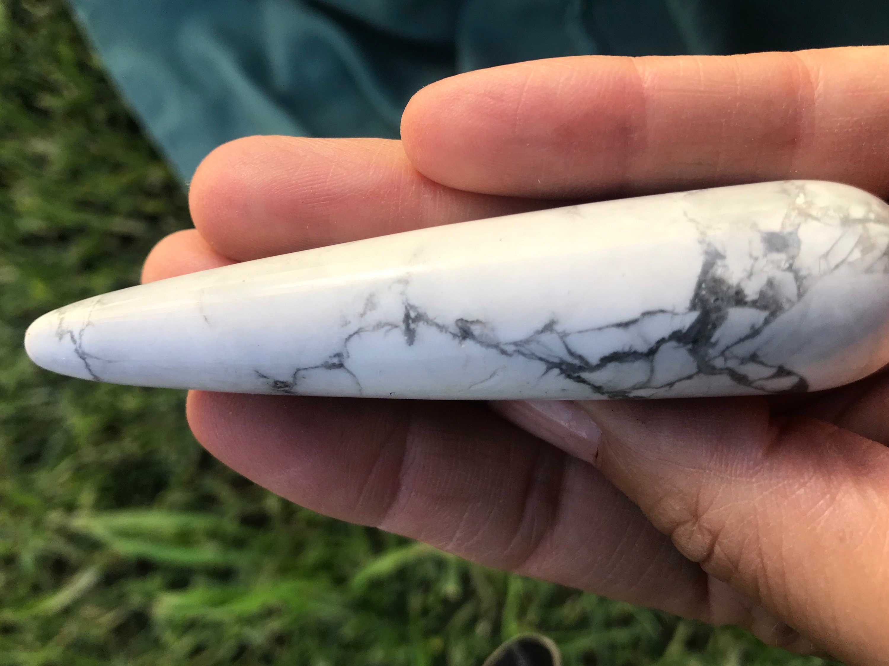 Raw howlite polished pyramid crystal slab chunks spiritual | Etsy